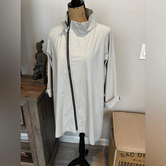 Jason | Jackets & Coats | Jason Grey Zip Swing Jacket Size Large | Poshmark